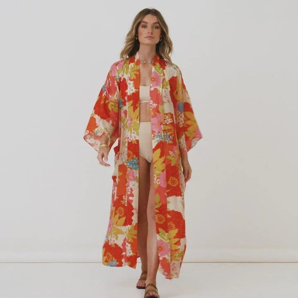 TheBoldBohemian | Swim | New Tyler Floral Kimono Coverup Robe | Poshmark